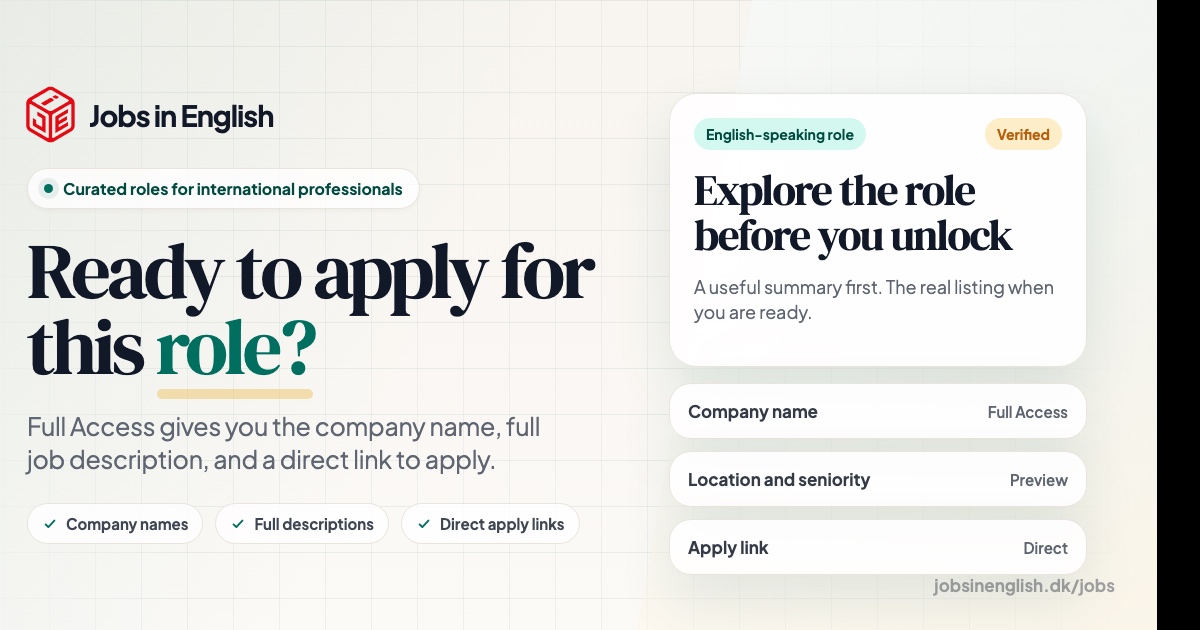 Mainframe Specialist (Contract, Remote) | Denmark Jobs | JobsInEnglish.dk
